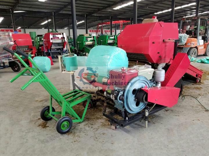 Small round silage baler machine | hay baler and wrapper machine