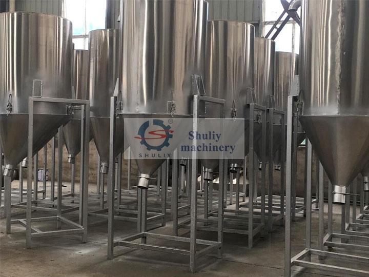 Plastic pellet storage bin - Shuliy Machinery