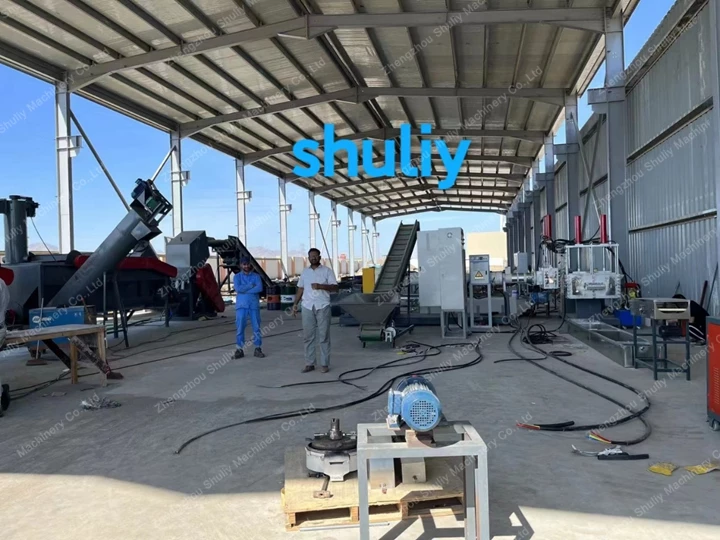 Umman'da 500kg/saat Plastik Geri Dönüşüm Makinası Kuruldu